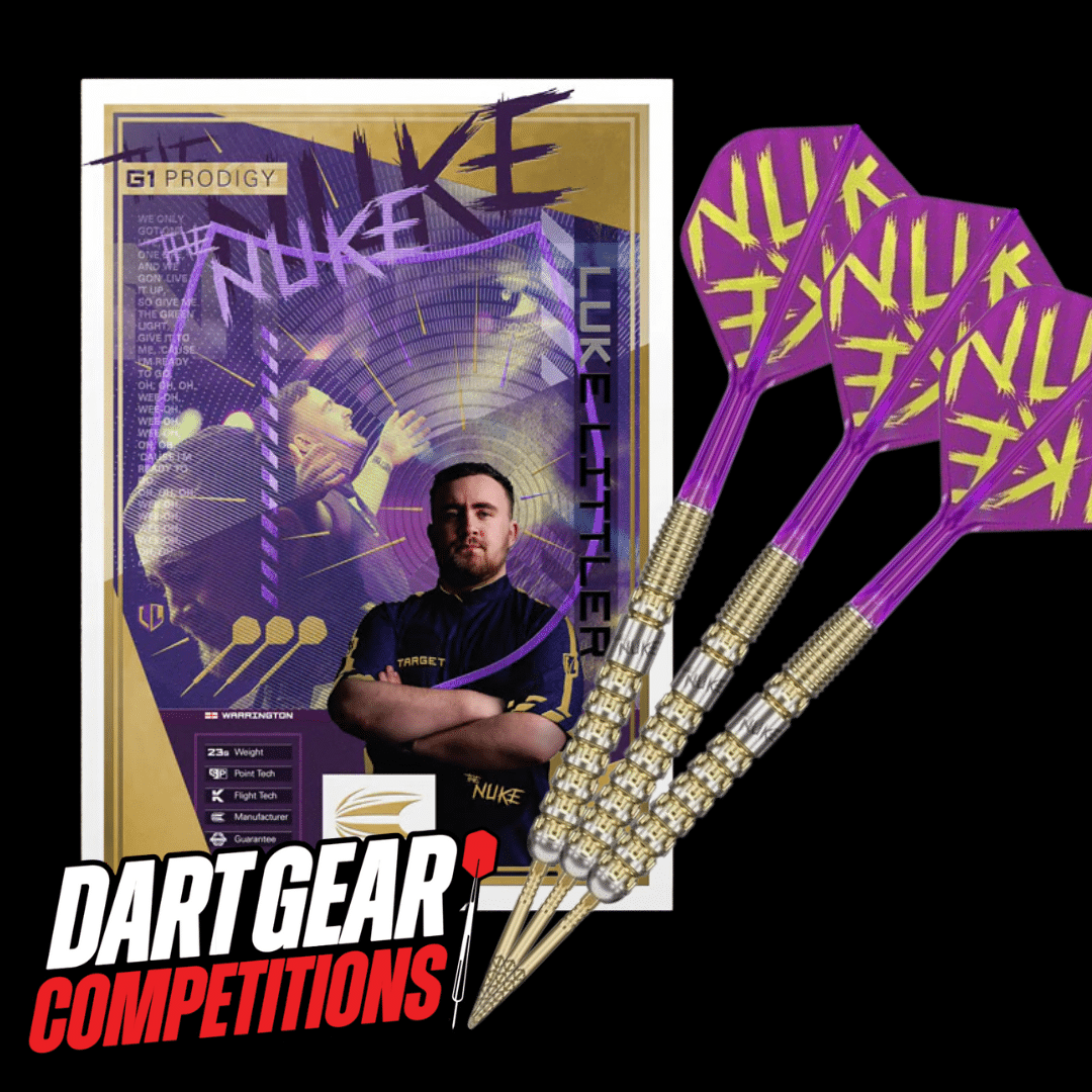 LUNCH TIME DRAW – LUKE LITTLER G1 PRODIGY SP – Dart Gear Competitions