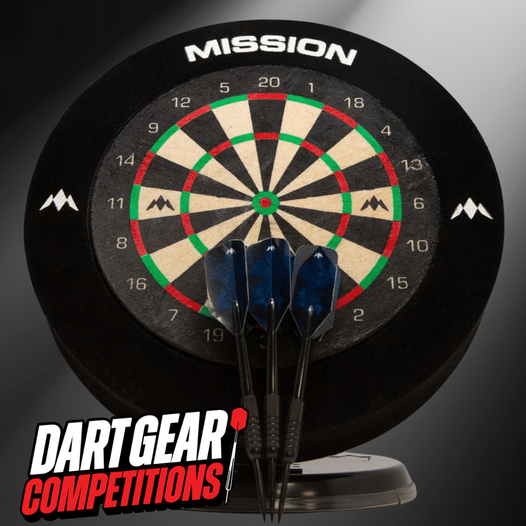 Mission Mini DESK Dartboard 14:30 DRAW – Dart Gear Competitions