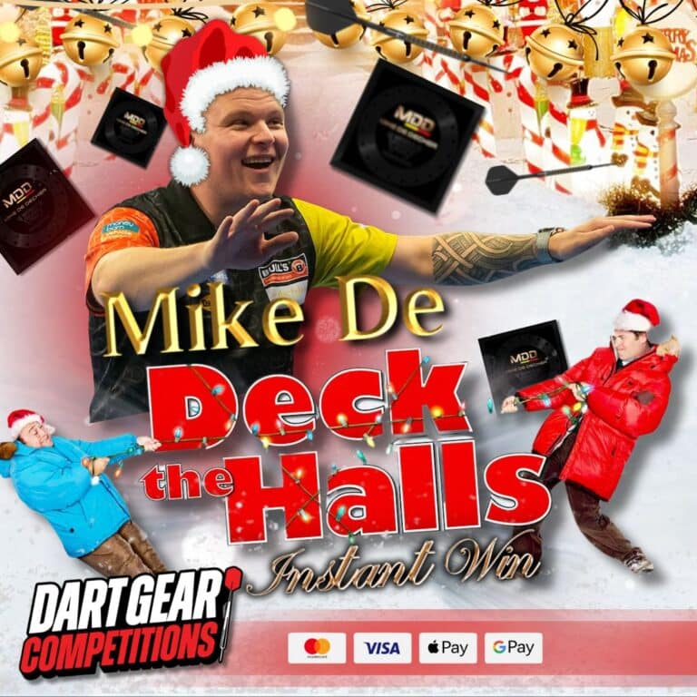 MIKE DE DECK THE HALLS + END DRAW – Dart Gear Competitions