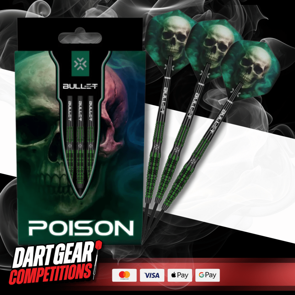 Bullet Poison 90% Tungsten Steel Tip Darts – Dart Gear Competitions
